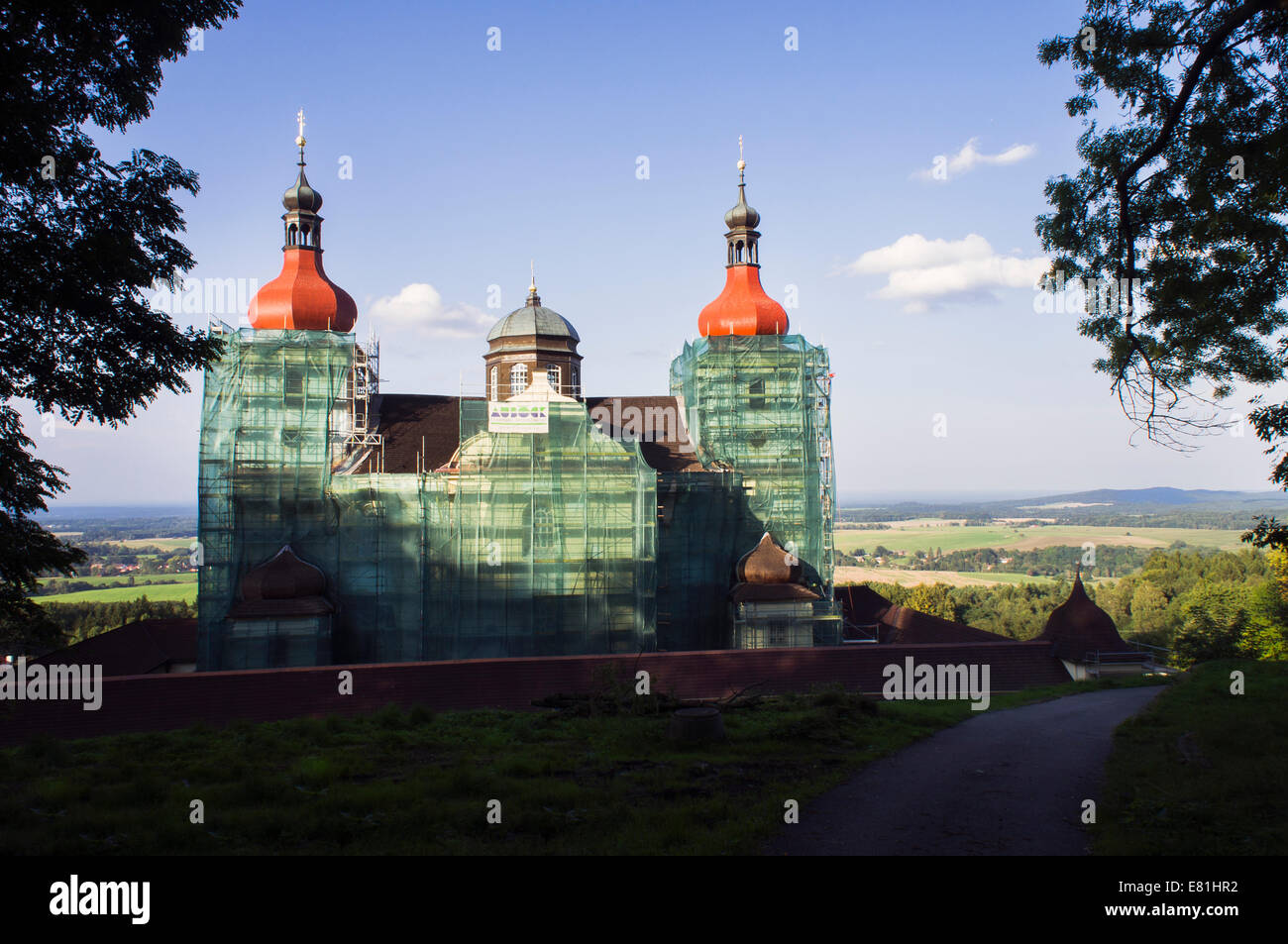 Die Wallfahrtskirche Maria Trost, in Dobra Voda village (Bruennl ...