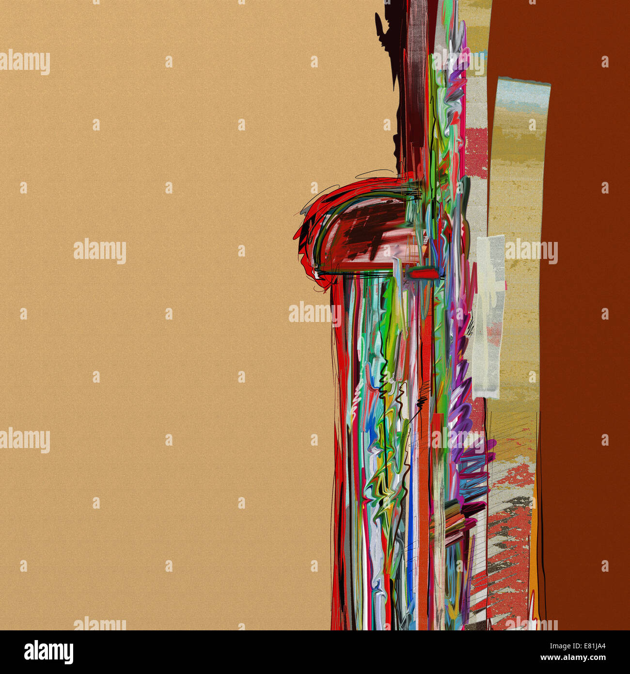 abstract digital painting illustration Stock Photo - Alamy