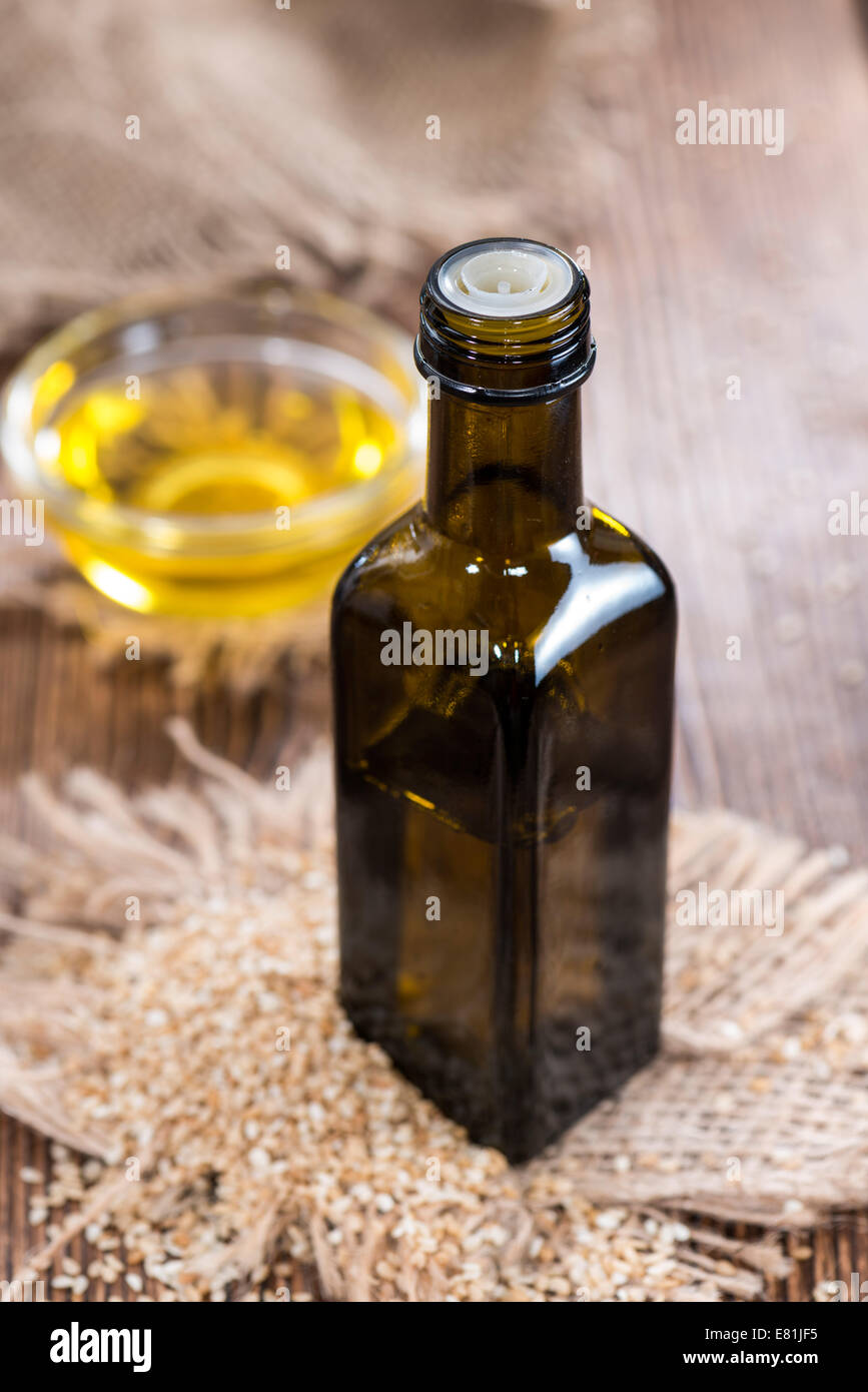 Bottle sesame cooking oil hi-res stock photography and images - Alamy