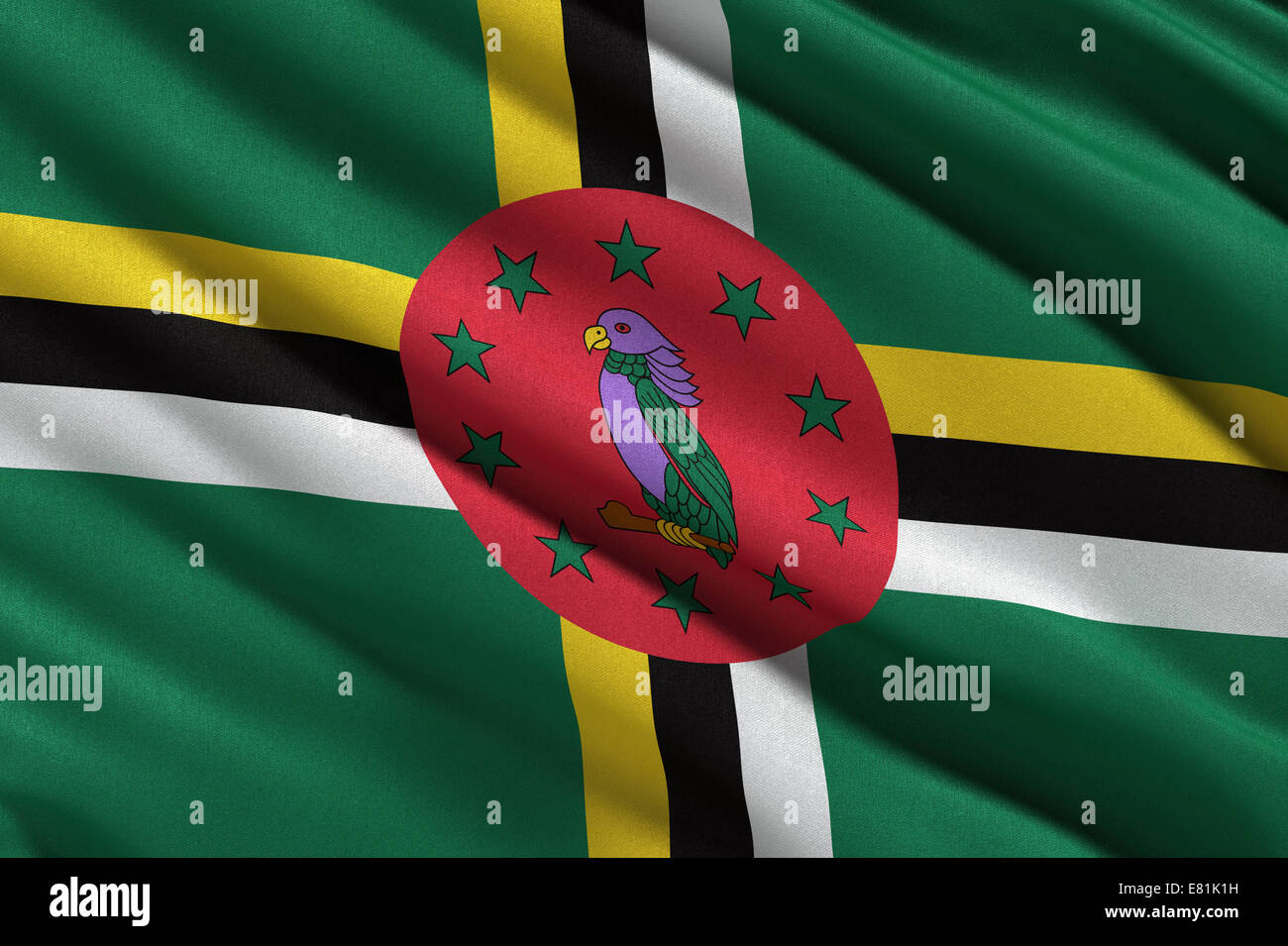 Flag of Dominica Stock Photo - Alamy