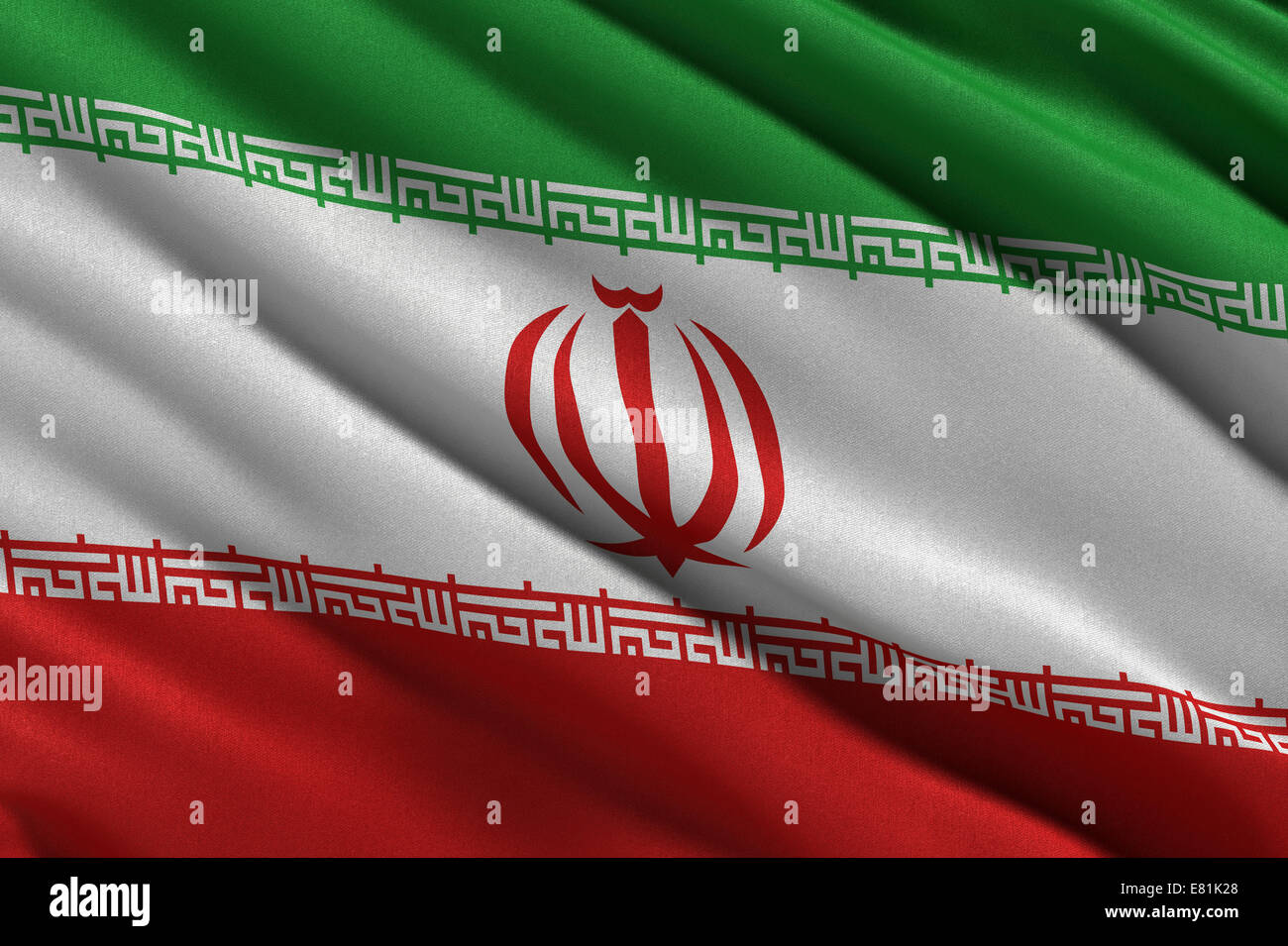 National flag iran in wind hi-res stock photography and images - Alamy
