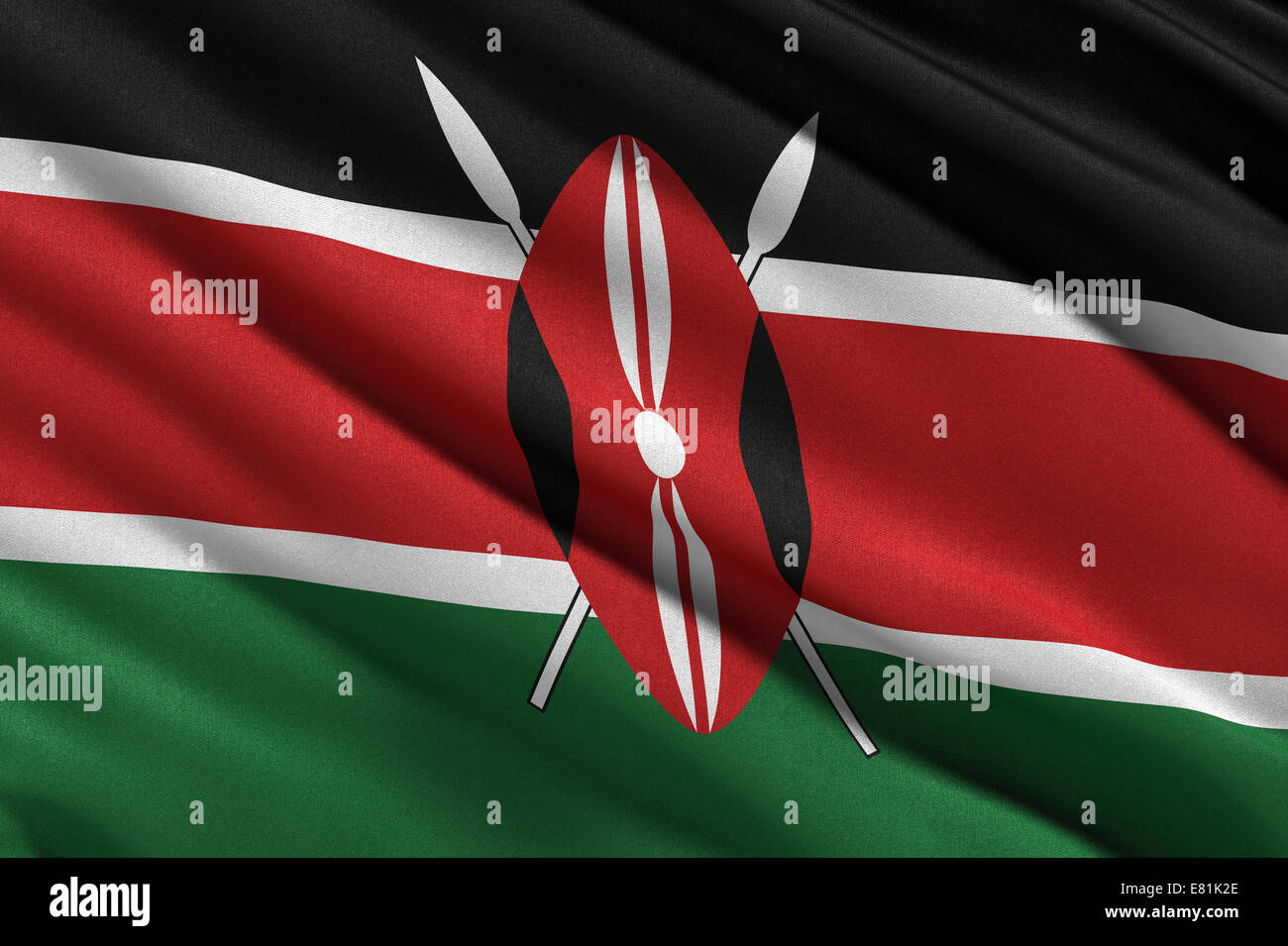 Flag of Kenya Stock Photo - Alamy