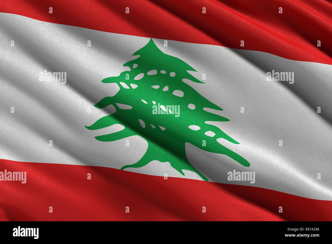 Lebanon cedar tree flag hi-res stock photography and images - Alamy