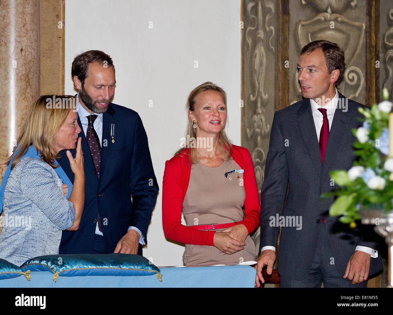 Princess Margarita de Bourbon Parme (L-R), Tjalling ten Cate, Princess ...