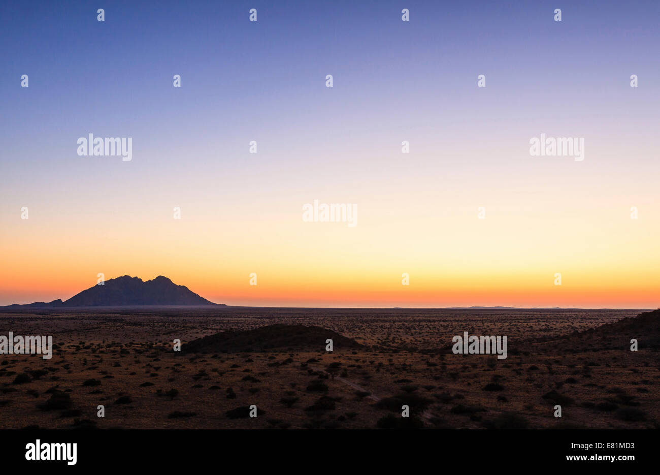 Namibian landscape at dusk hi-res stock photography and images - Alamy