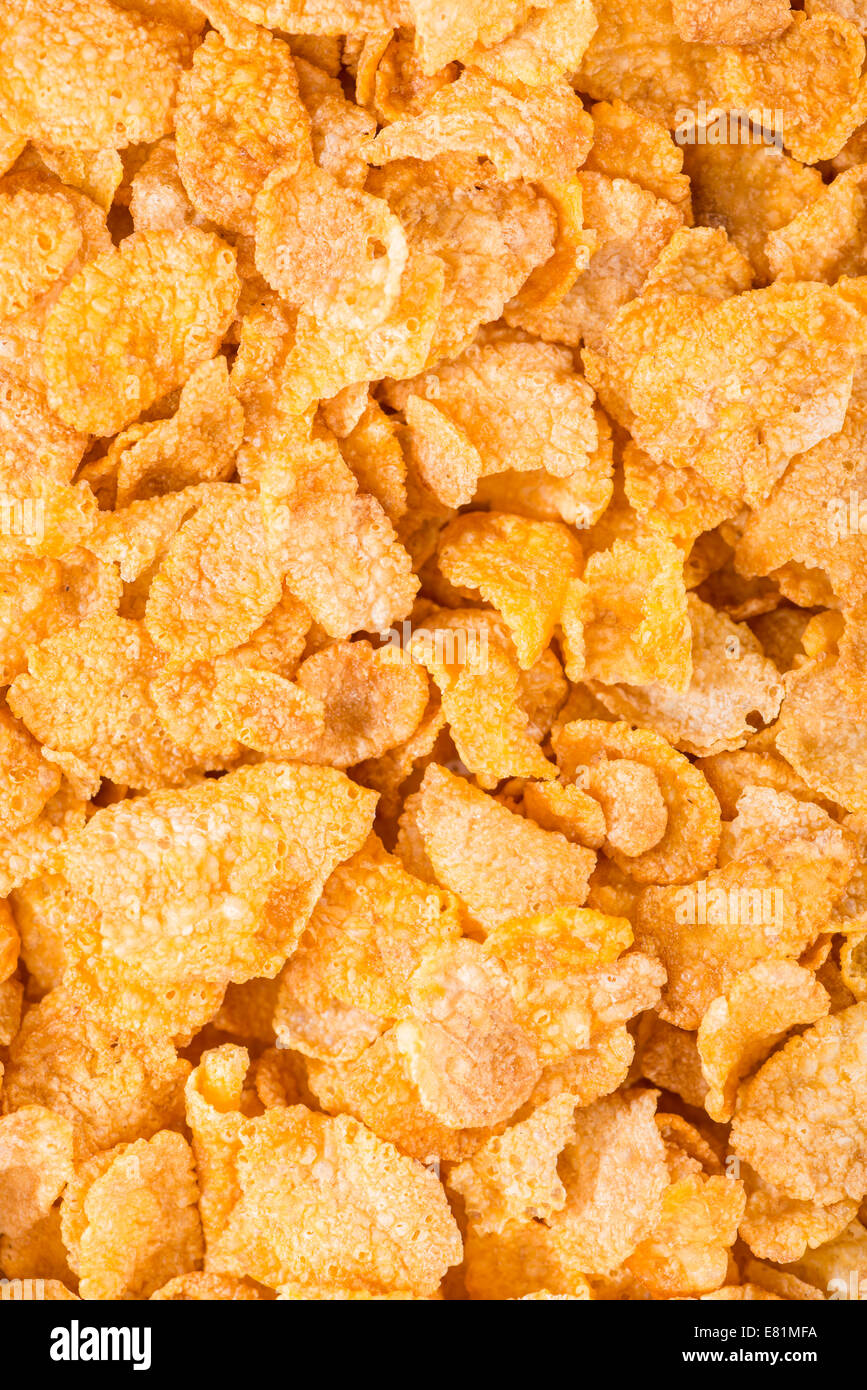 Cornflakes (close-up shot) for use as background image or as texture ...