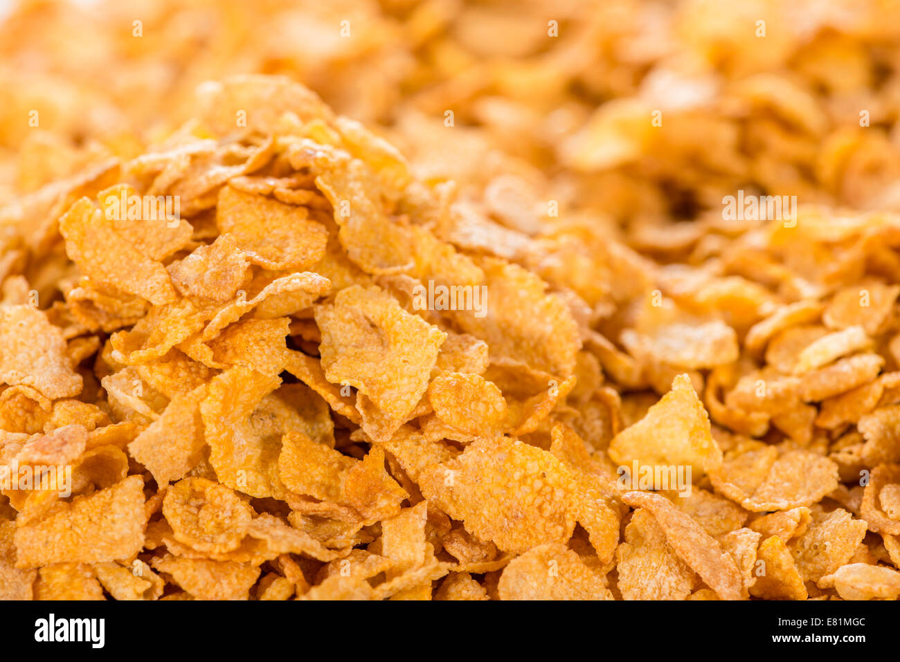 Cornflakes (close-up shot) for use as background image or as texture ...