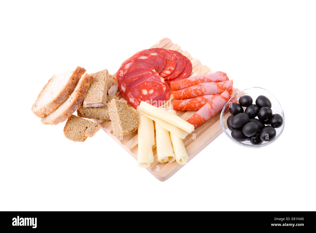 A set of food isolated on white Stock Photo - Alamy