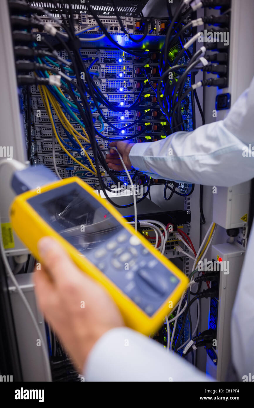 Close-up of a digital cable analyser Stock Photo - Alamy