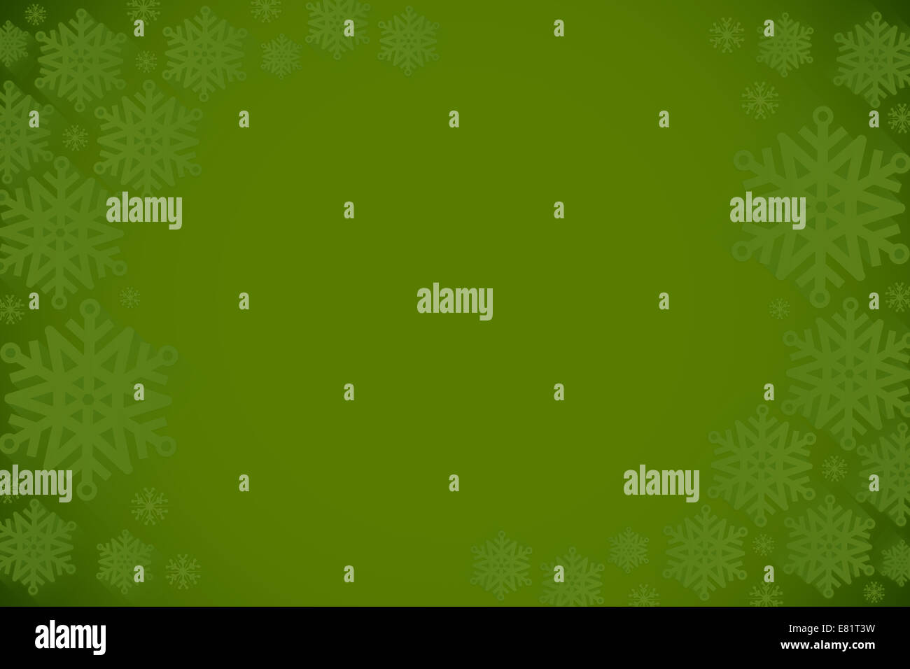 Green snowflake design frame pattern Stock Photo - Alamy