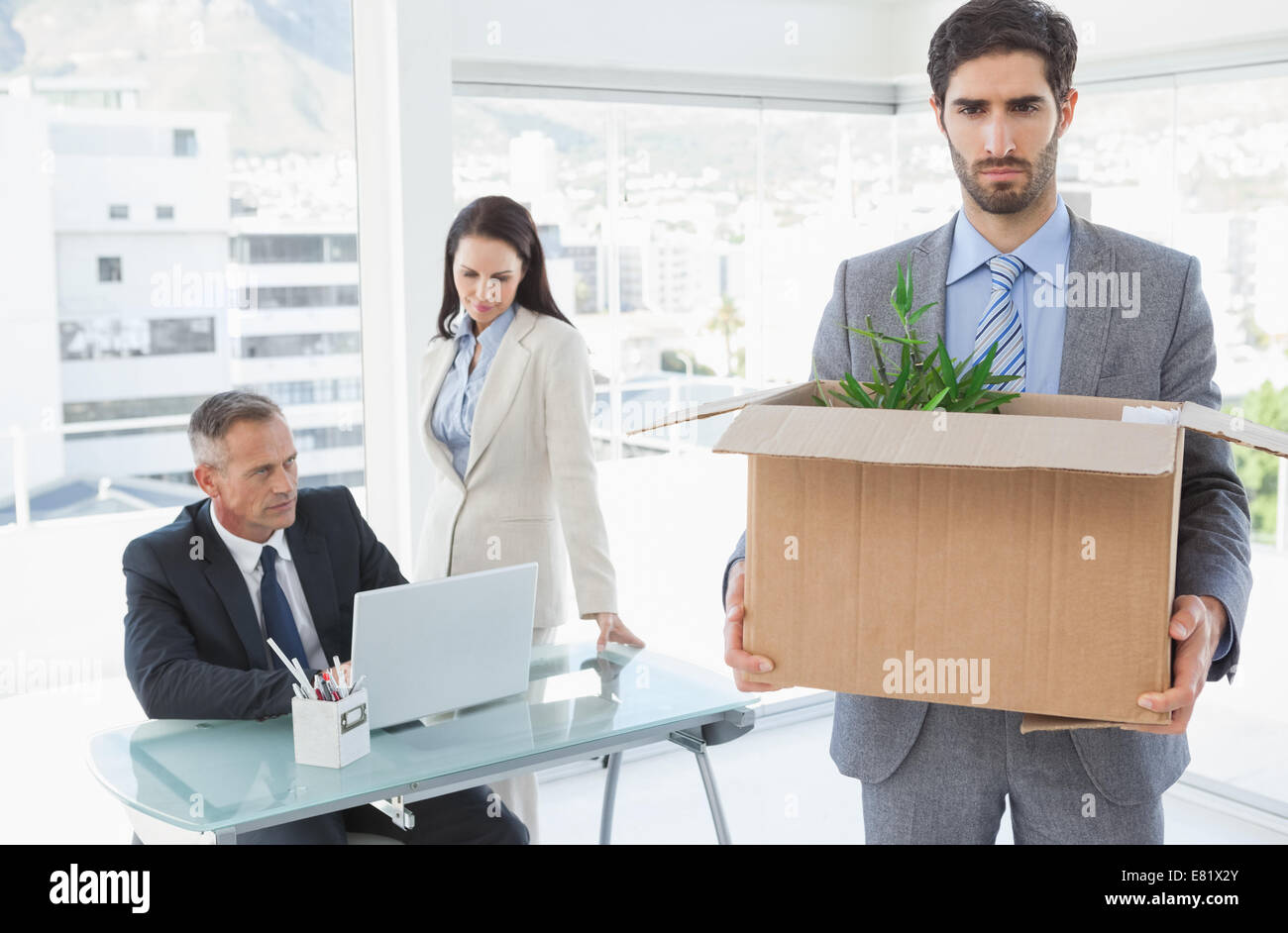 Staff member being let go Stock Photo - Alamy