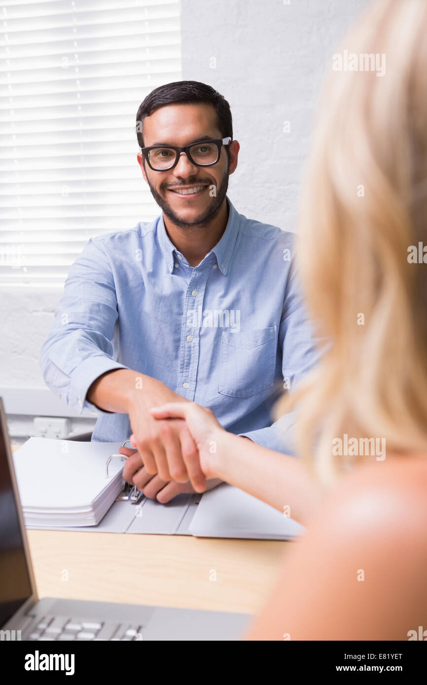 Interview introducing hi-res stock photography and images - Alamy