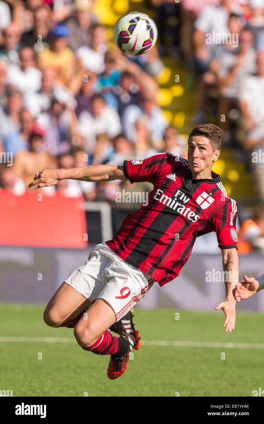 Cesena, Italy. 28th Sep, 2014. Fernando Torres (Milan) Football/Soccer ...