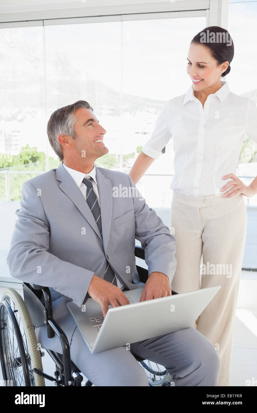 Disabled people working hi-res stock photography and images - Alamy