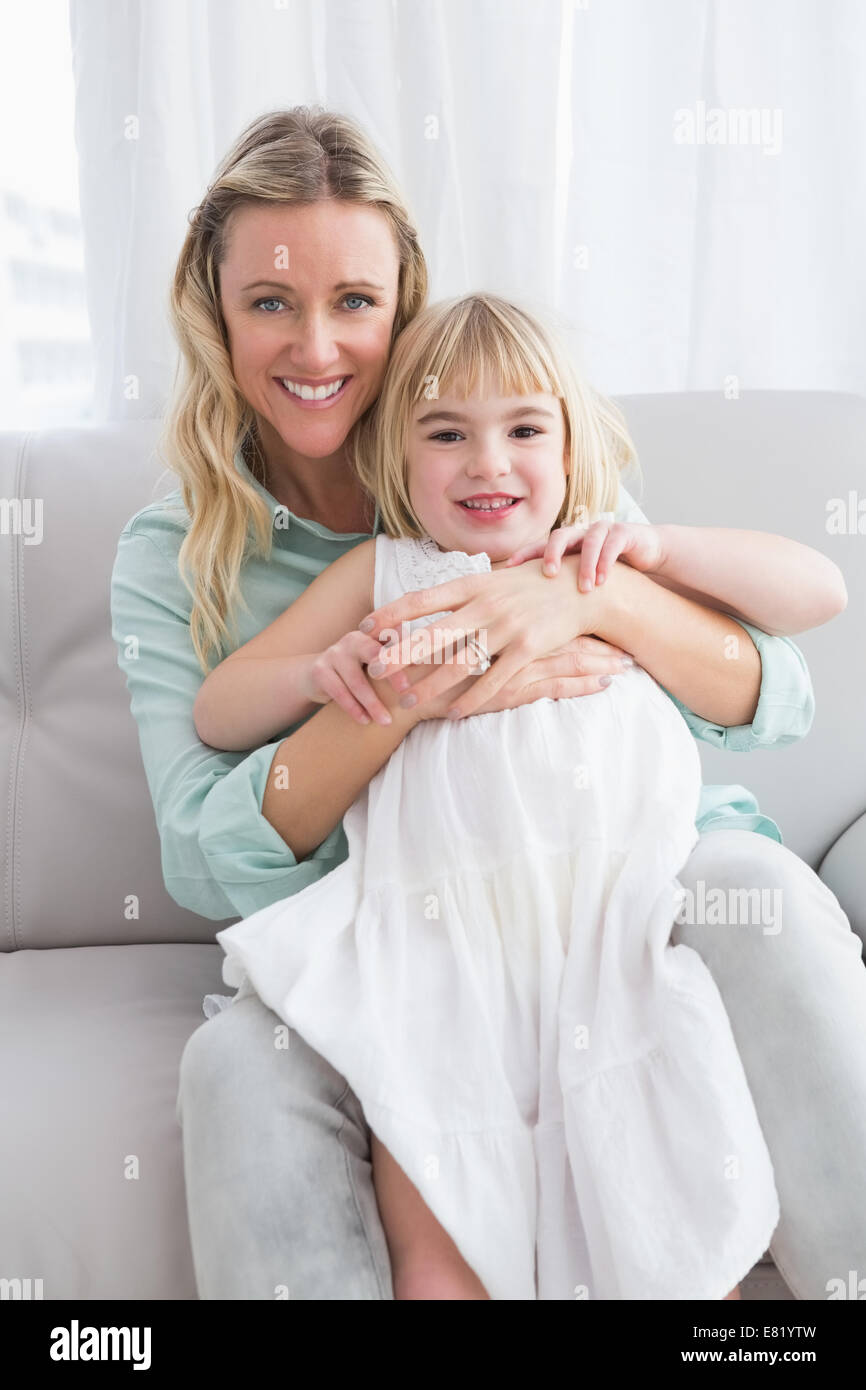 Portrait mother daughter hugging hi-res stock photography and images - Alamy