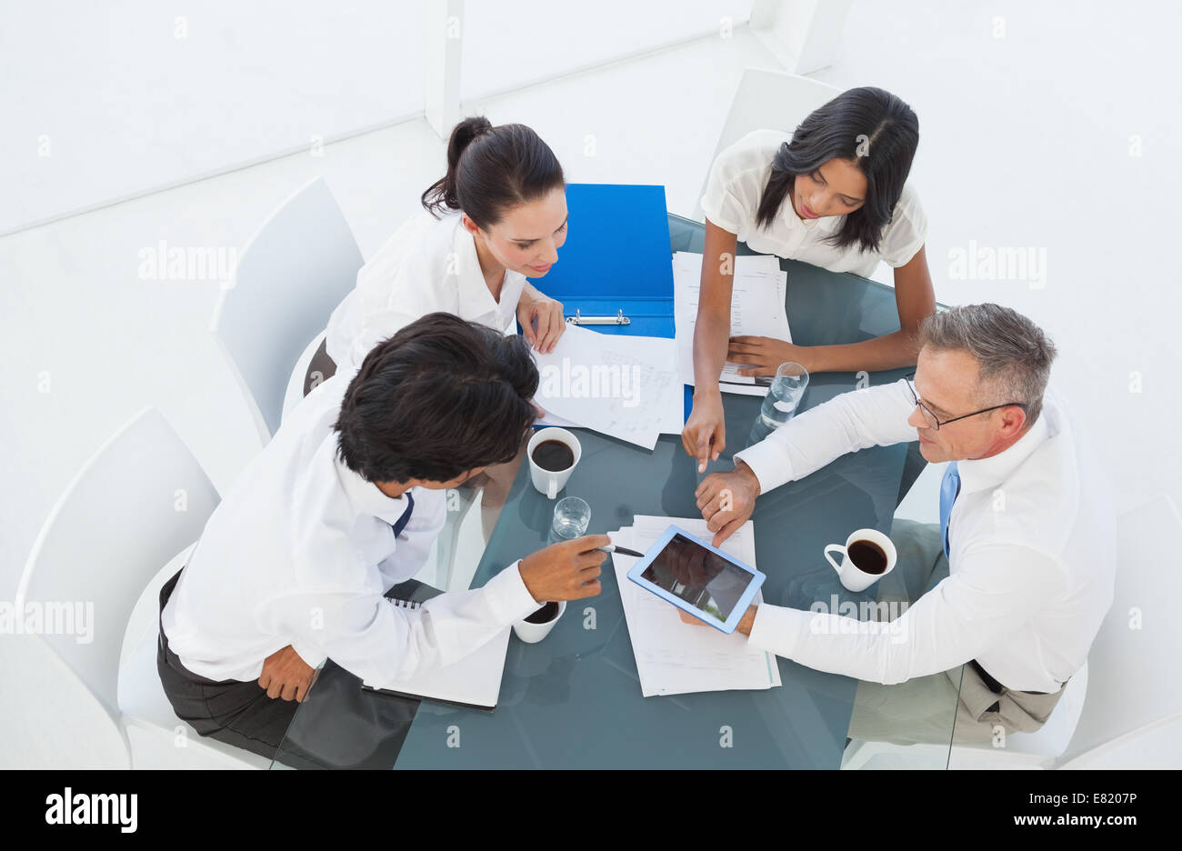 Business team hard at work Stock Photo - Alamy