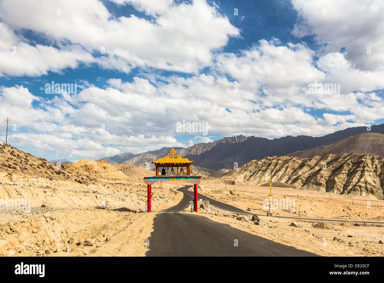 Likir monastery entrance gate near Leh in Ladakh, India Stock Photo - Alamy