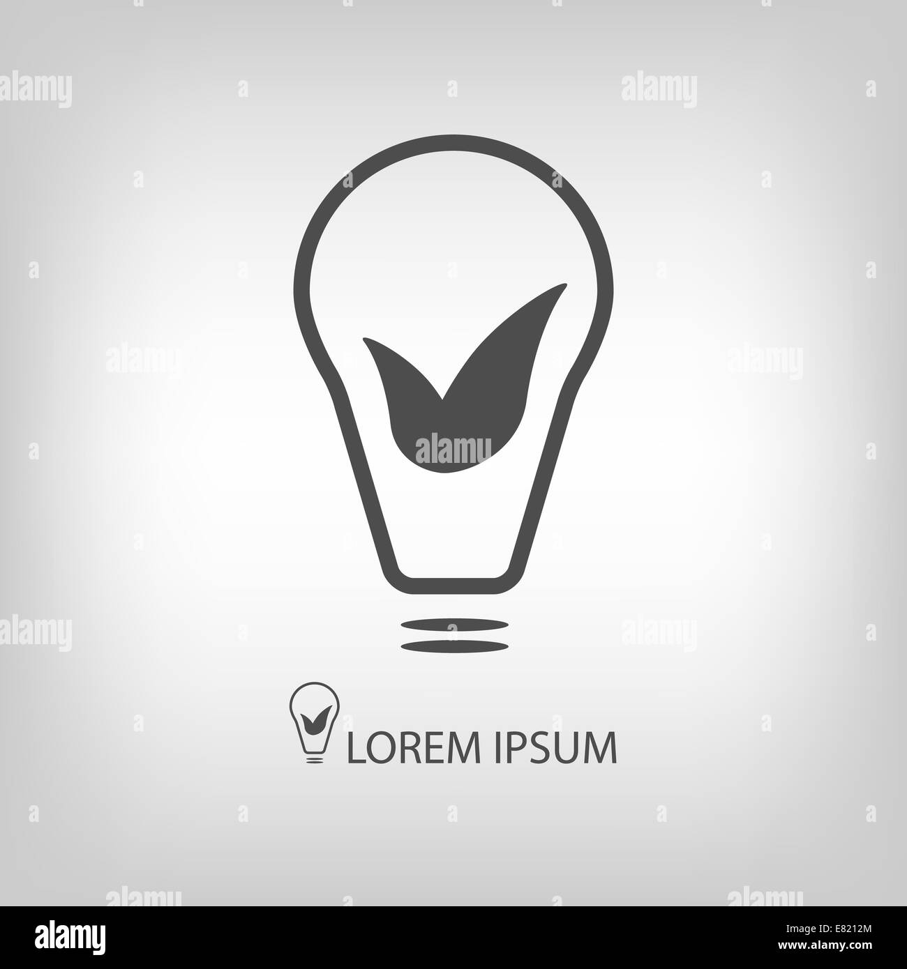 Bulb energy logo Black and White Stock Photos & Images - Alamy