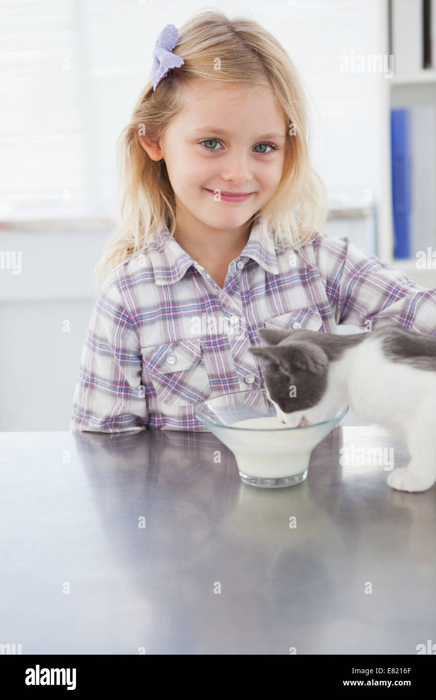Cat drinking milk hi-res stock photography and images - Alamy