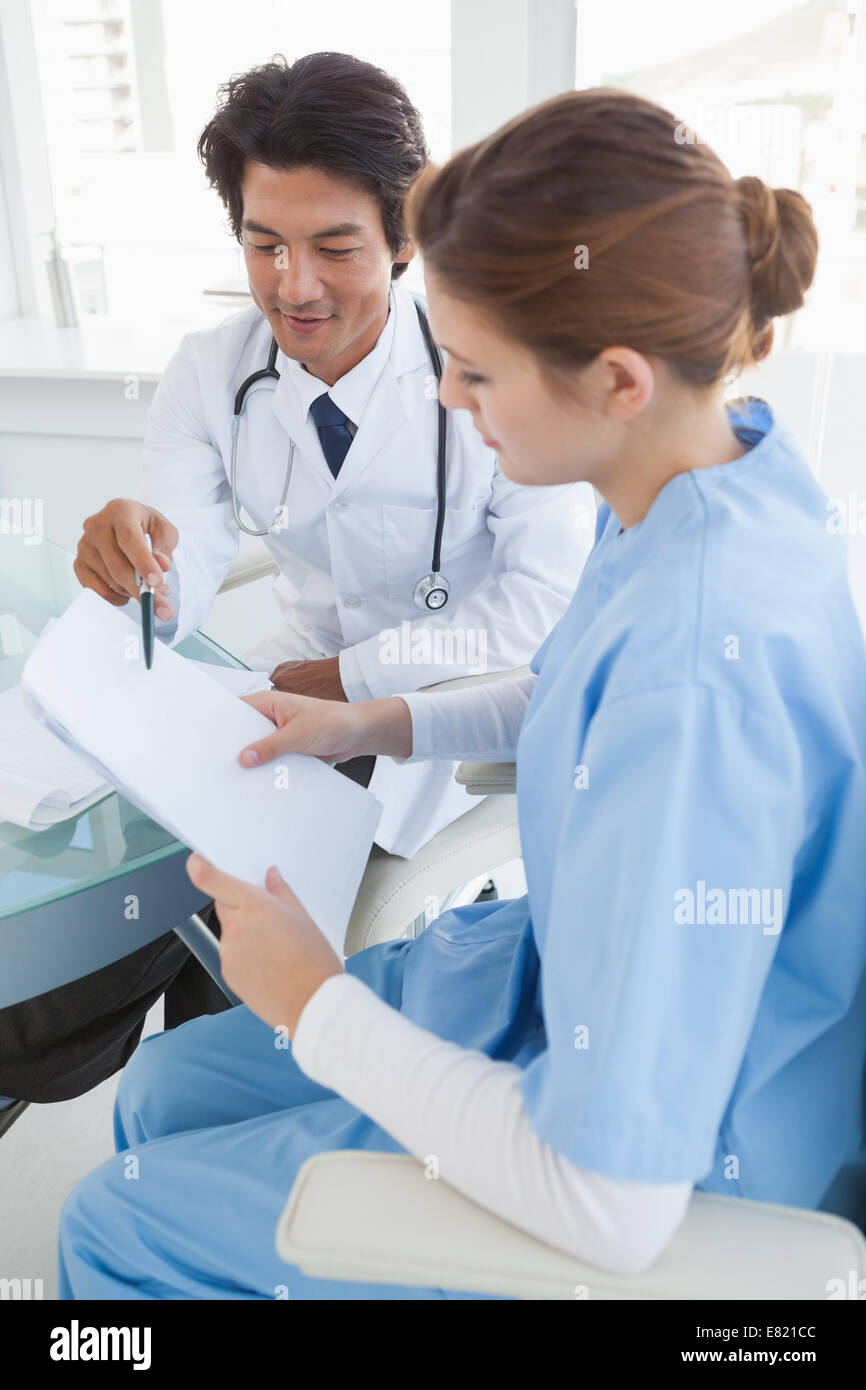 Reviewing notes hi-res stock photography and images - Alamy