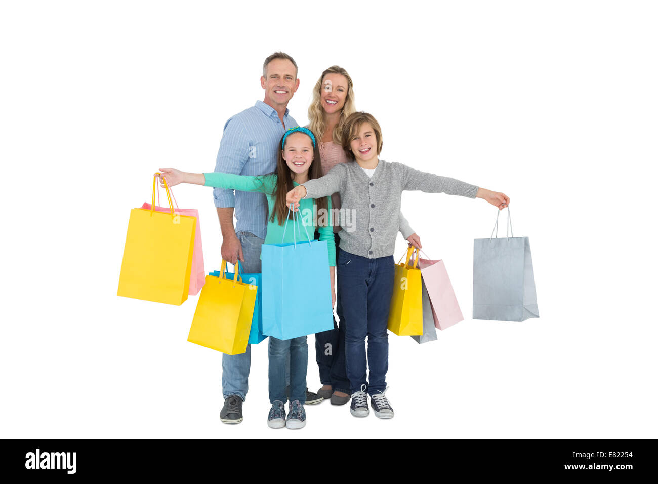 Family shopping hi-res stock photography and images - Alamy