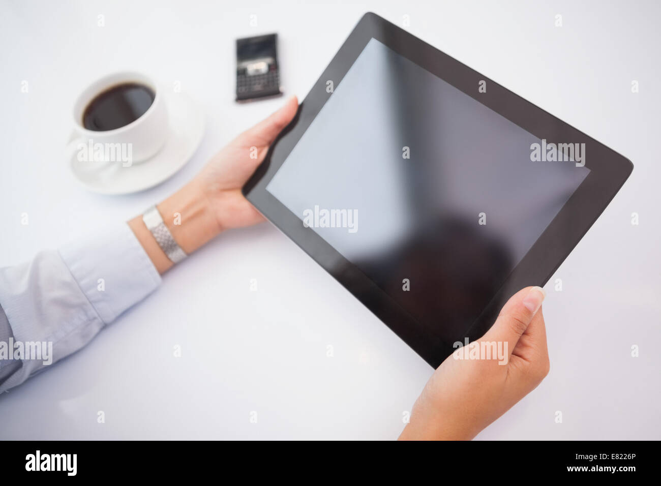 Workplace pc desk tablet hi-res stock photography and images - Alamy