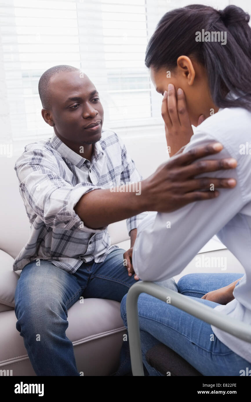 Woman being comforted by woman hi-res stock photography and images - Alamy