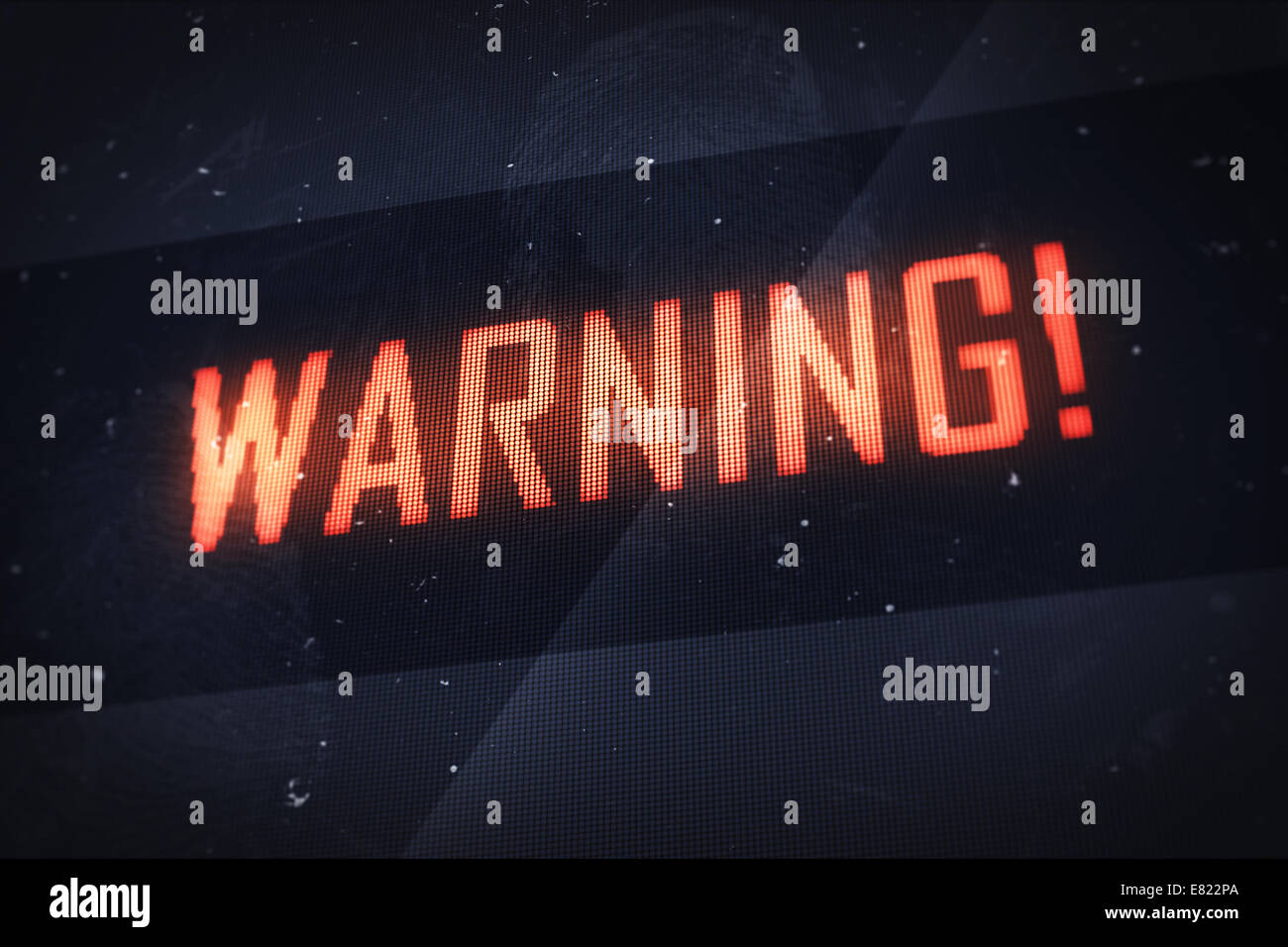 Warning concept. Business, technology, internet and networking concept ...