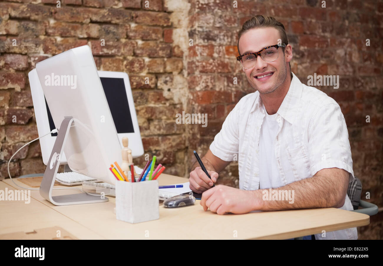 Creative young man taking notes hi-res stock photography and images - Alamy