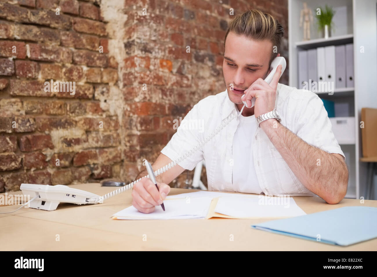 Man writing notes hi-res stock photography and images - Alamy