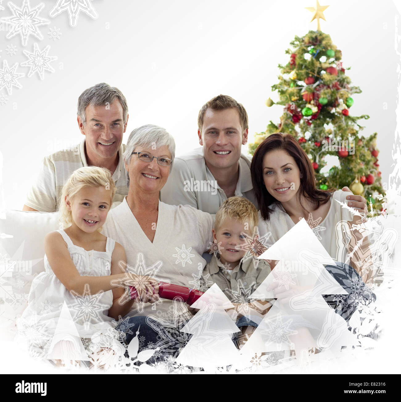 Children pulling crackers hi-res stock photography and images - Alamy