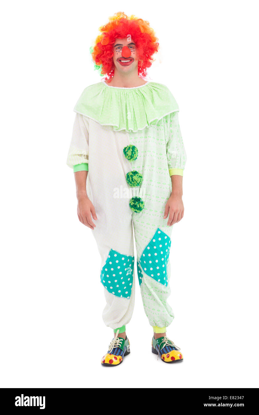 Funny clown smiling at camera Stock Photo - Alamy