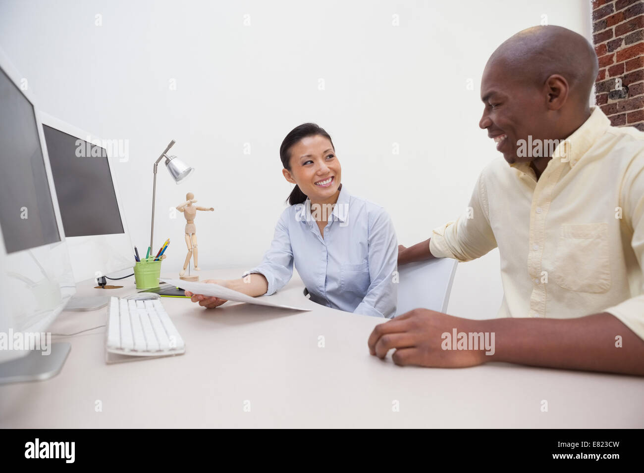 Cheerful chinese business partners hi-res stock photography and images ...