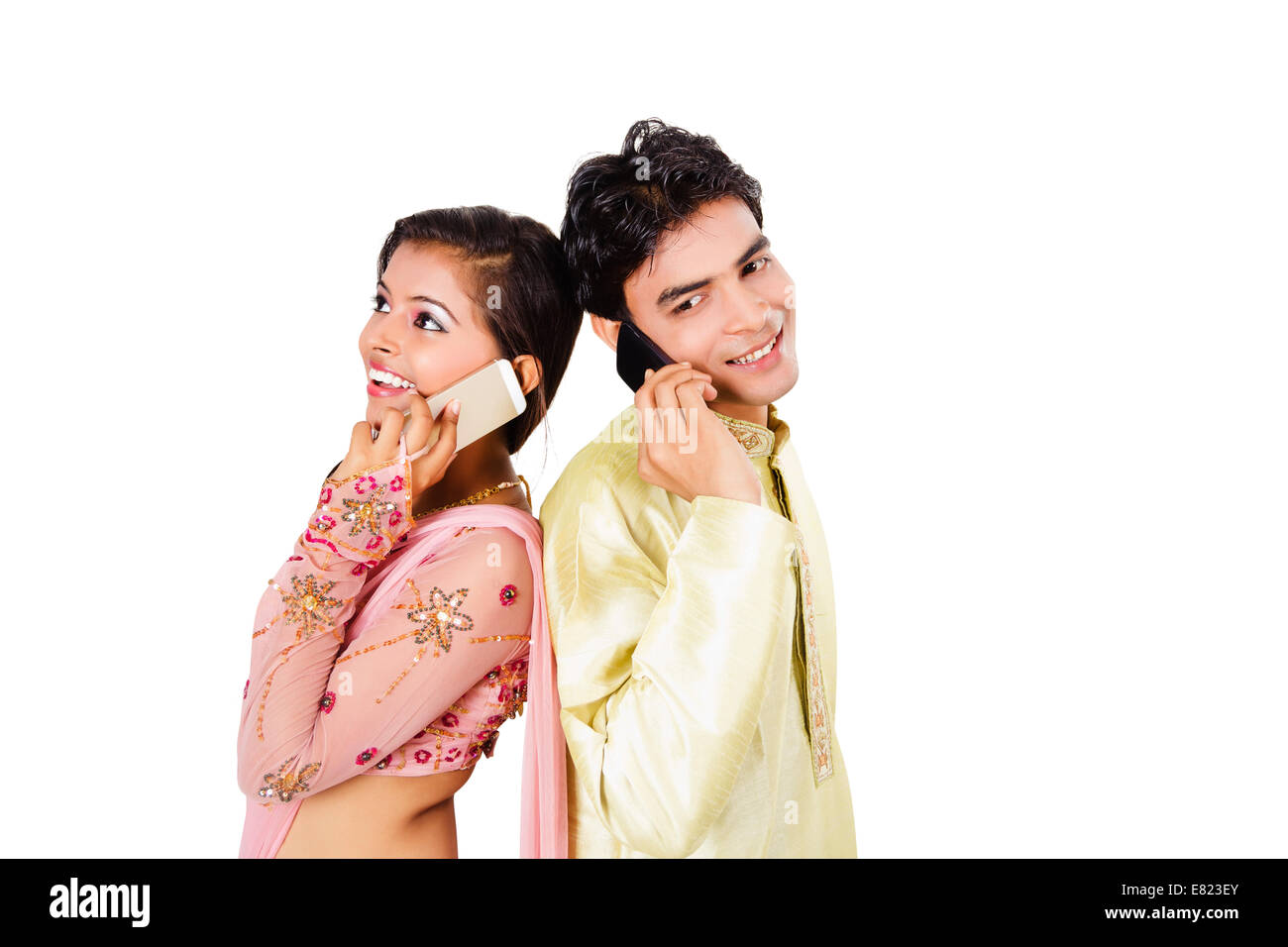 Indian friends diwali festival talking hi-res stock photography and ...