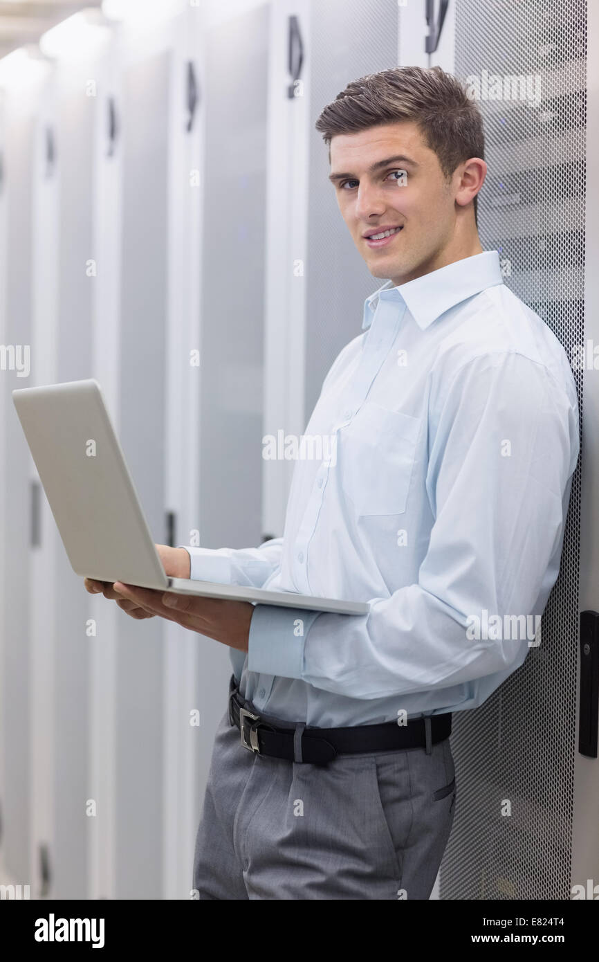Smiling technician hi-res stock photography and images - Alamy