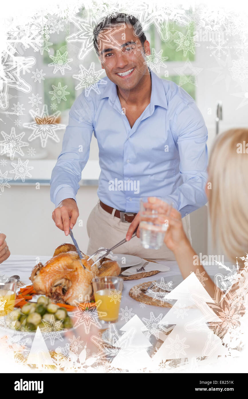 Man carving thanksgiving turkey hi-res stock photography and images - Alamy