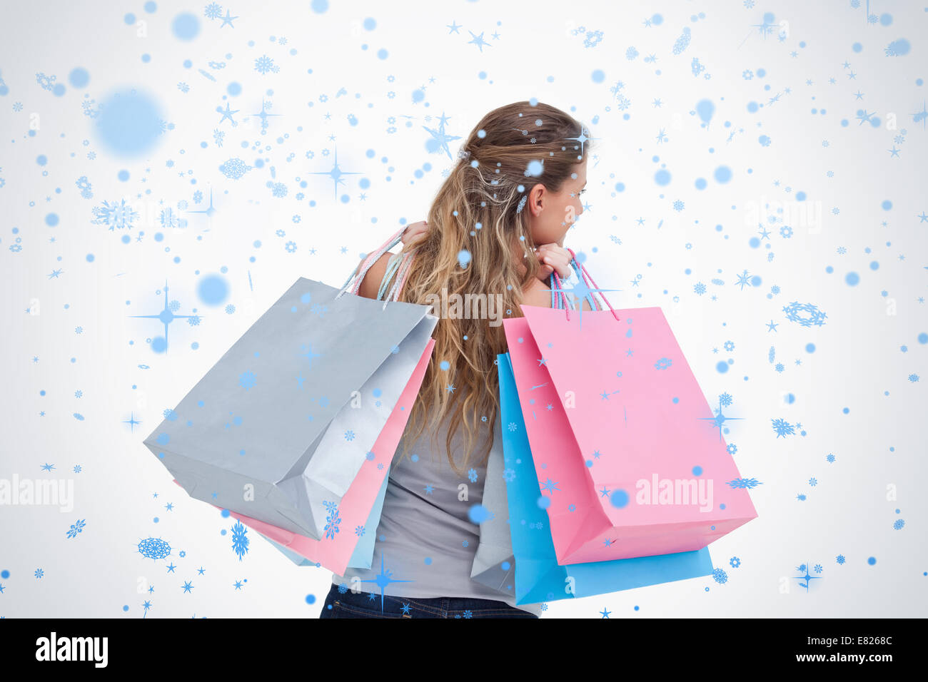 Attractive young woman falling back hi-res stock photography and images ...