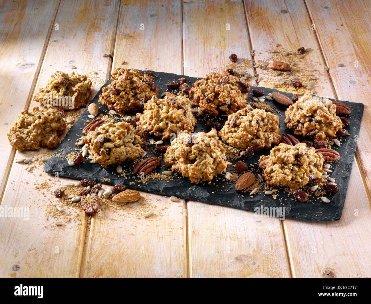 Sucanat energy cookies Stock Photo - Alamy