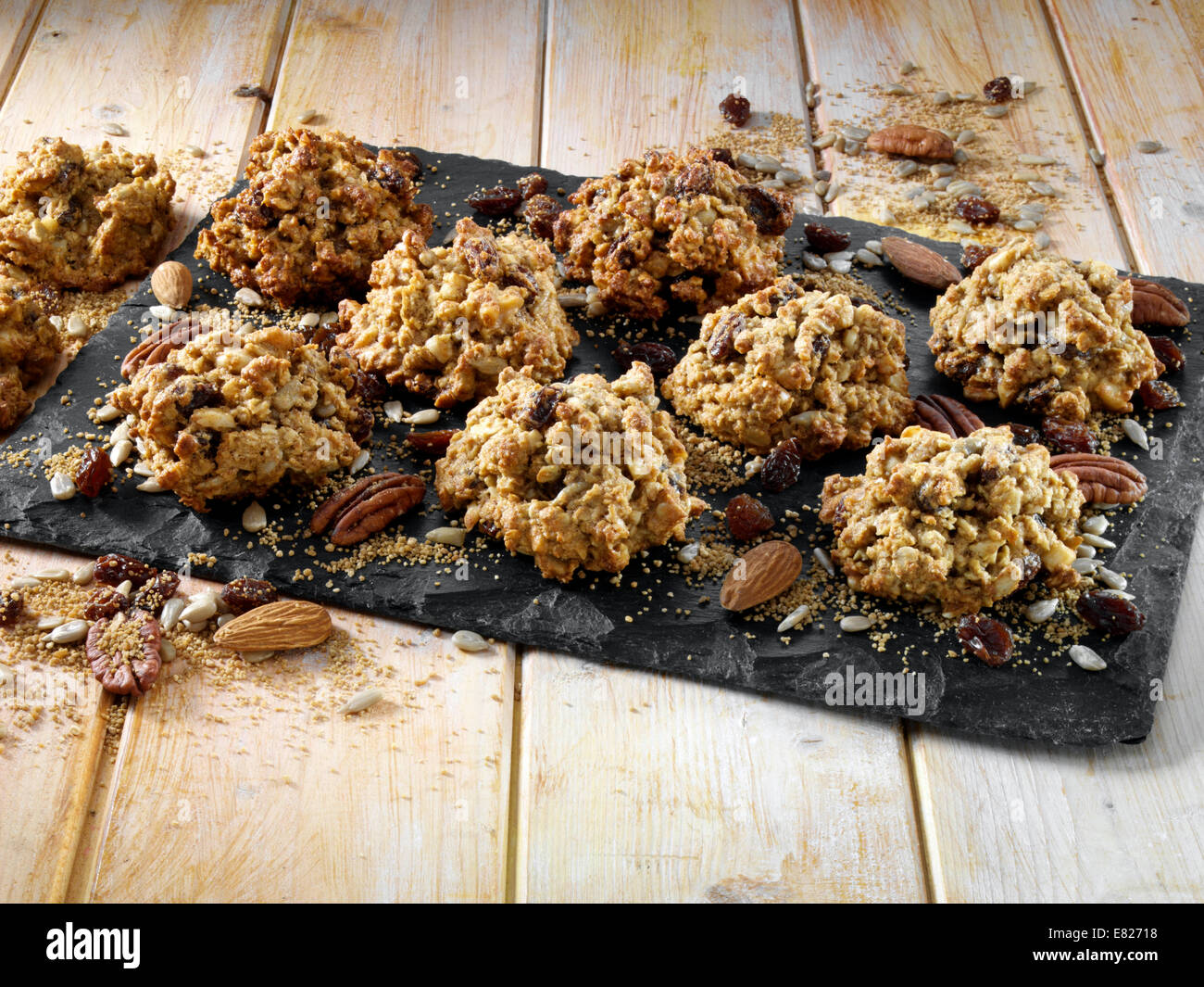 Sucanat energy cookies Stock Photo - Alamy