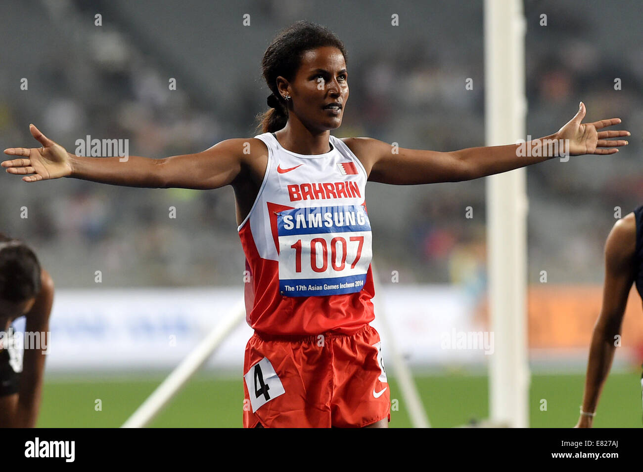 Incheon, South Korea. 29th Sep, 2014. Jamal Maryam Yusuf Isa of Bahrain ...