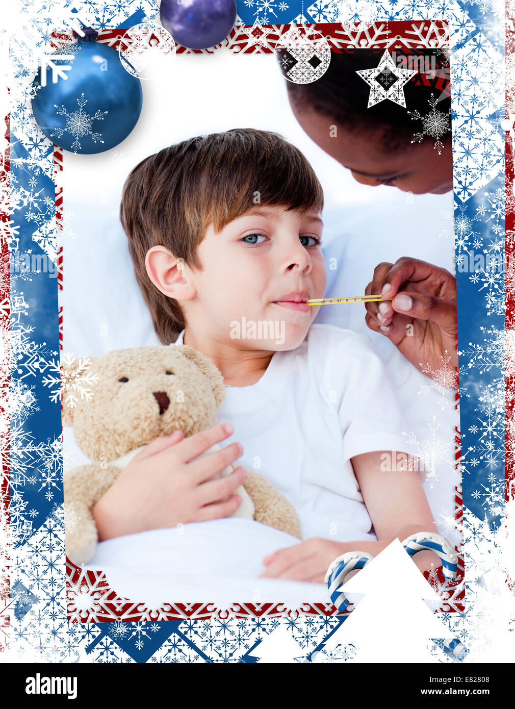 Nurse taking female patient temperature hi-res stock photography and images - Alamy