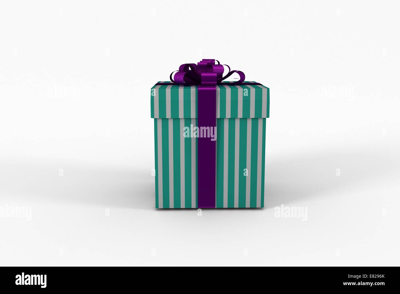 Purple gift box blue Cut Out Stock Images & Pictures - Alamy