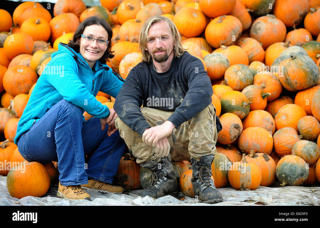 Lestiny, Czech Republic. 27th Sep, 2014. Thousands of pumpkins ...