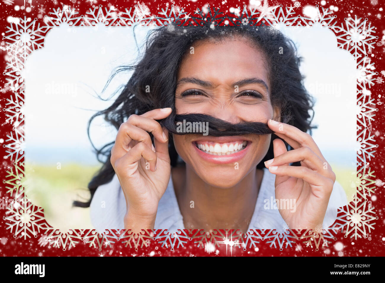 Joyful beautiful woman making hi-res stock photography and images - Alamy