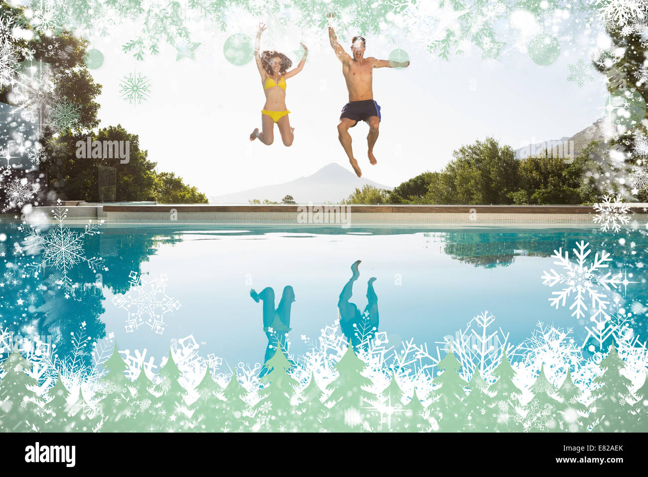 Bikini female snow hi-res stock photography and images - Alamy