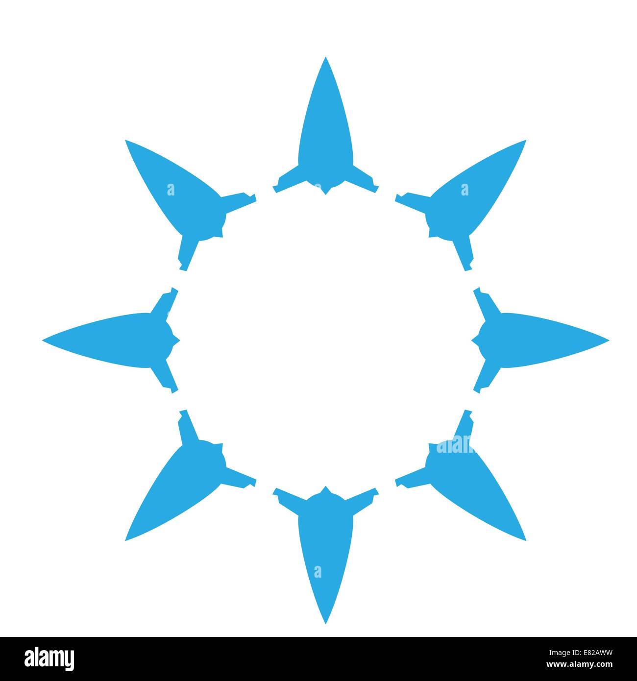 Delicate digital blue snowflake design Stock Photo - Alamy