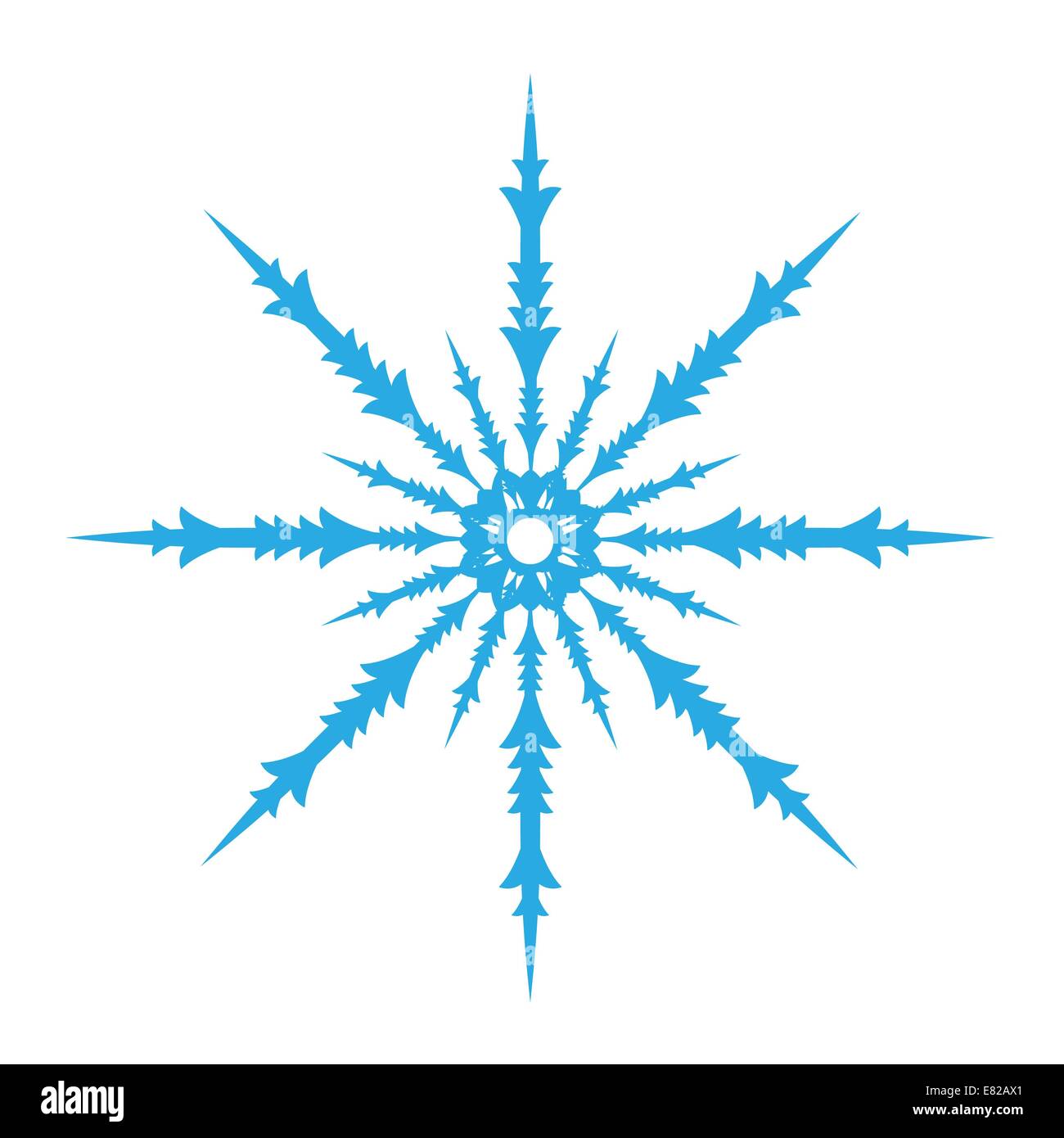 Blue snowflake hi-res stock photography and images - Alamy