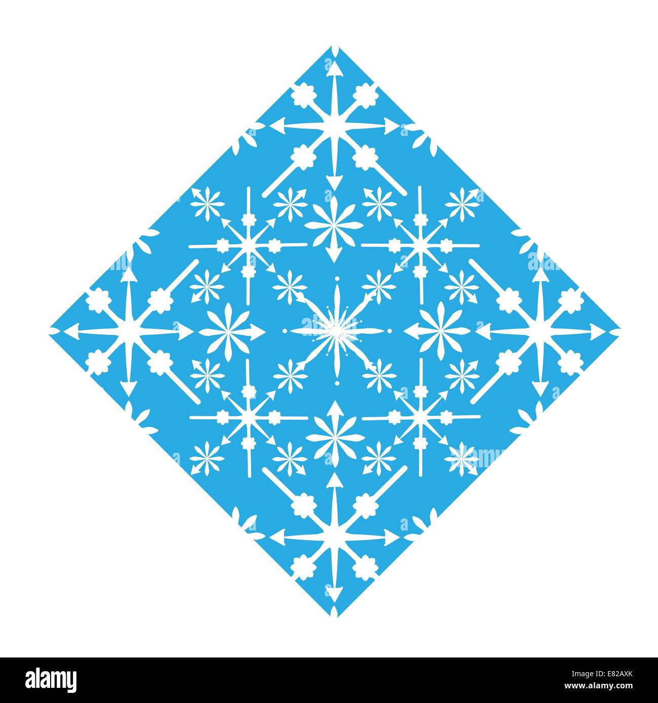 Blue snowflake Cut Out Stock Images & Pictures - Alamy