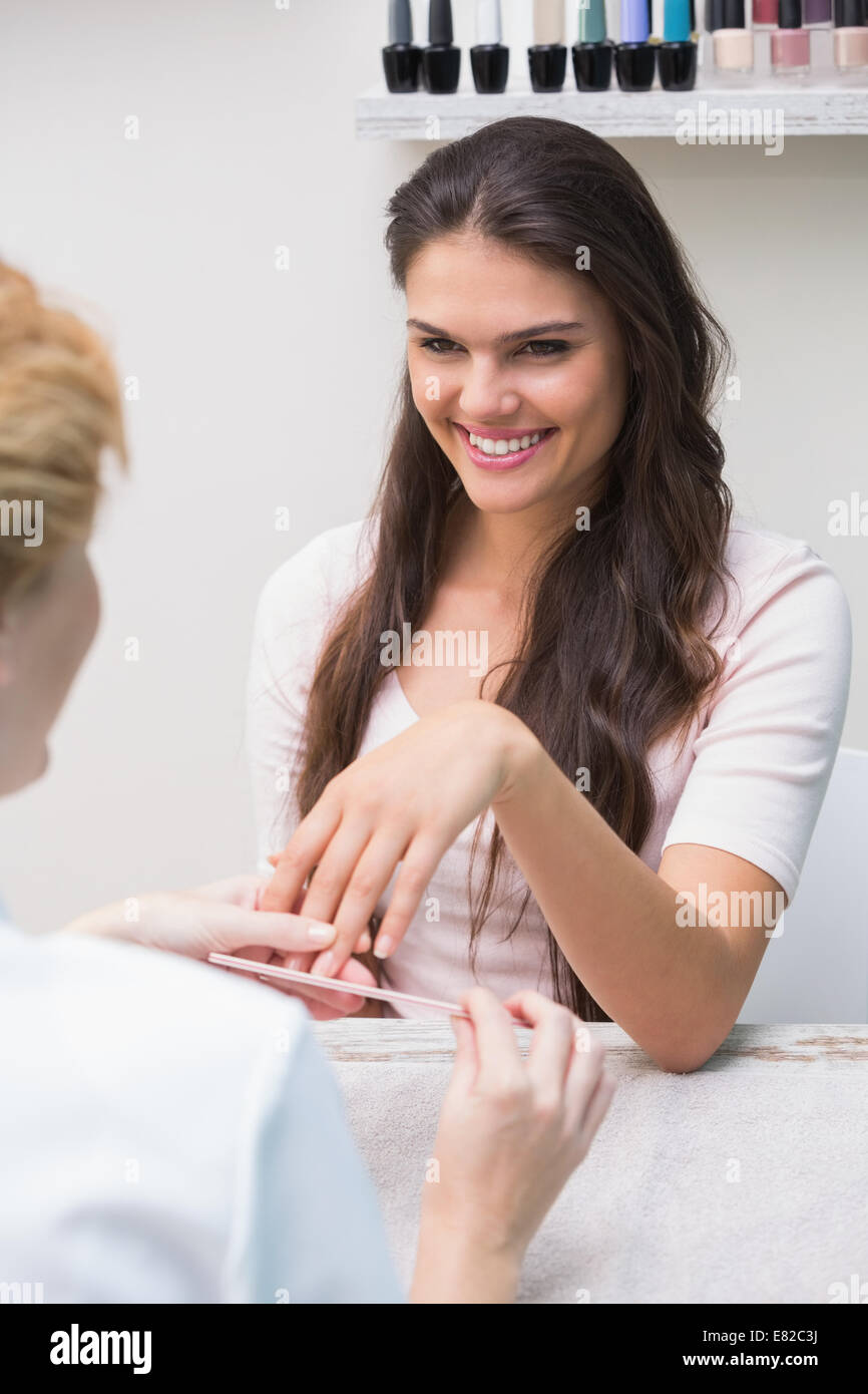 Manicure talking hi-res stock photography and images - Alamy