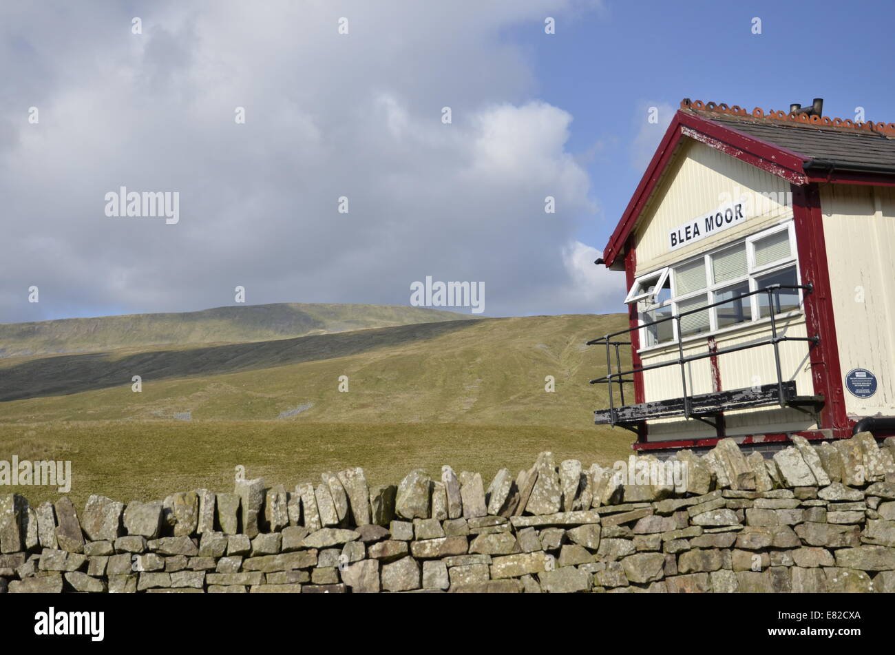 Blea Moor signal box on the Carlisle to Settle railway line in the ...